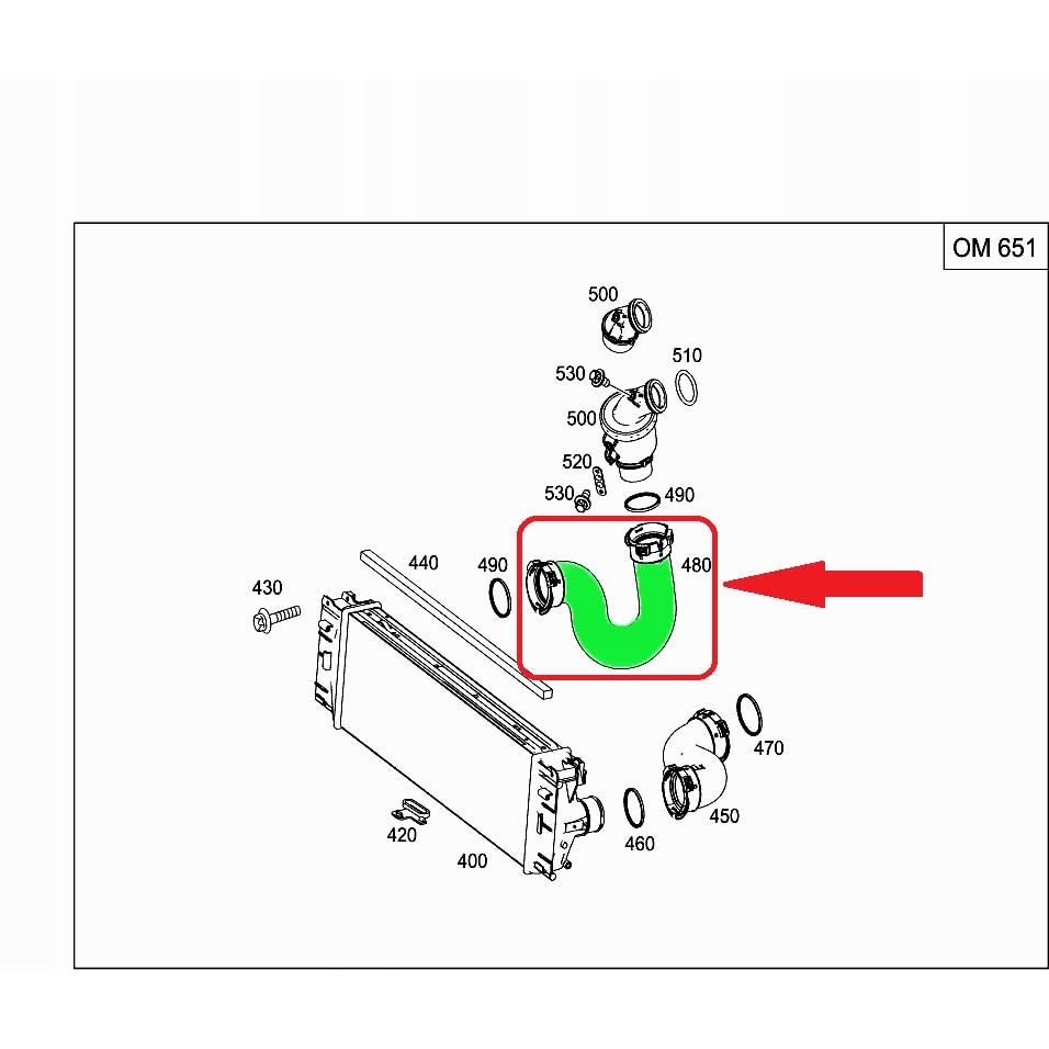 Furtun aer intercooler, Turborury, Mercedes Sprinter 9065285182 ...