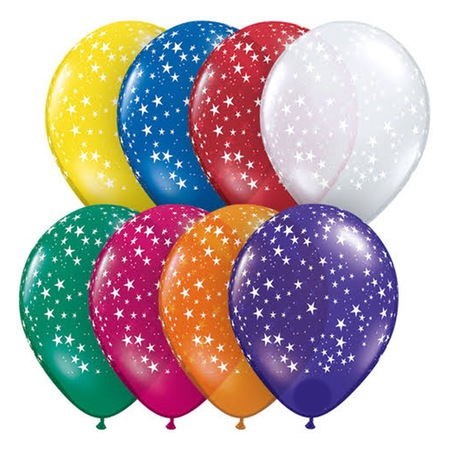 Set 10 baloane latex, Cu stelute, 30cm, Ropet - eMAG.ro