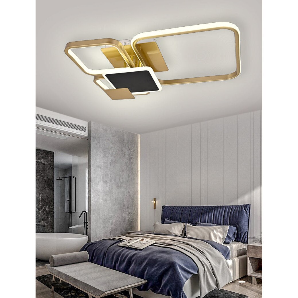 Lustra LED RFAN, Model R9042, cu Telecomanda, 3 Tipuri de Lumina ...