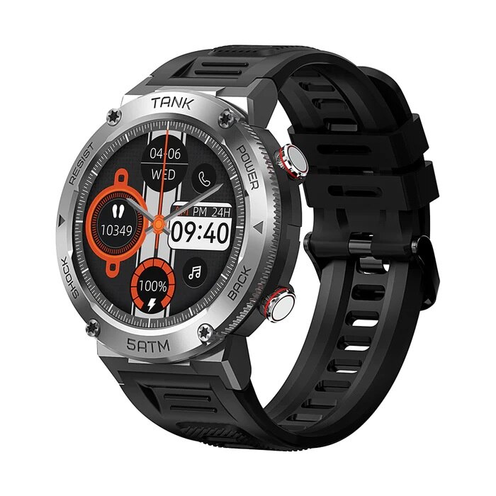 Smartwatch KOSPET TANK T1 PRO, waterproof, digital, unisex, argintiu ...