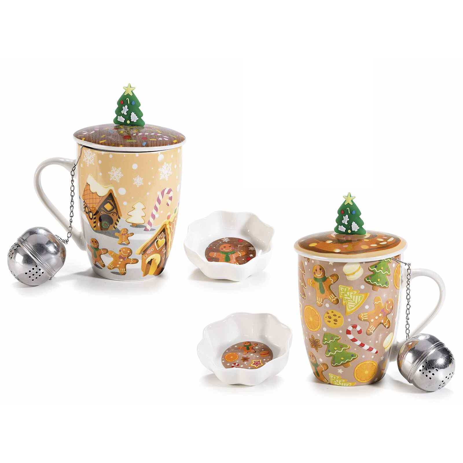 Set 2 cani portelan Turta Dulce 8x10.5 cm - eMAG.ro