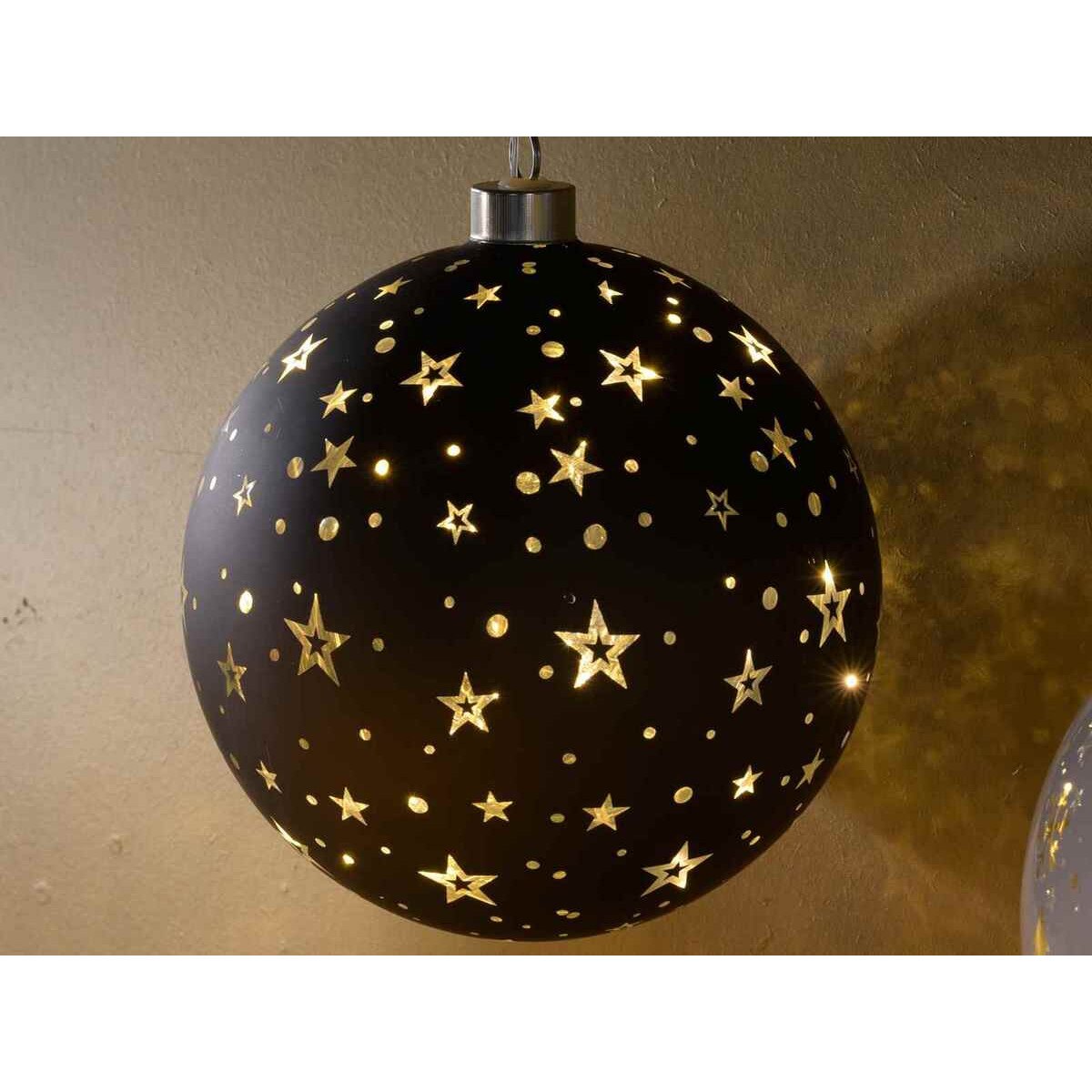 Set 2 sfere Craciun cu led 15 cm - eMAG.ro