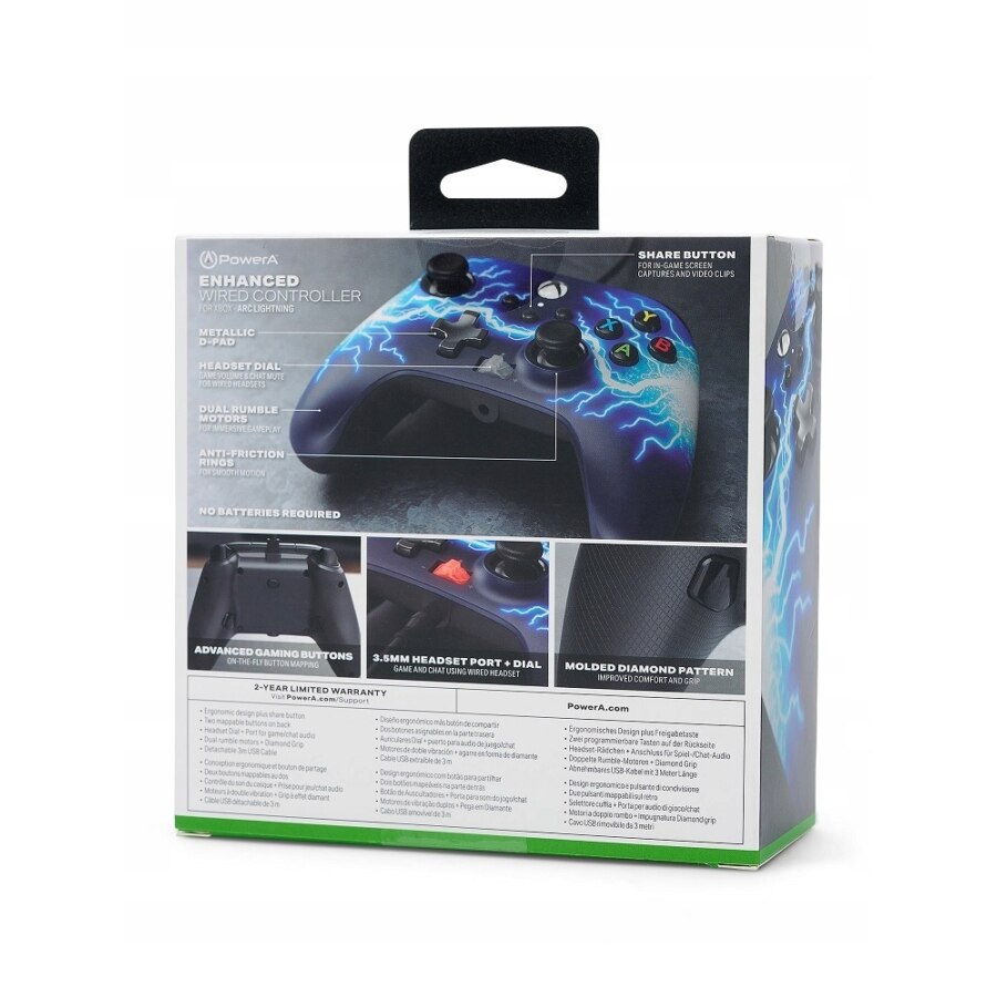 Controller PowerA EnWired Cu fir pentru Xbox Series X/S, Xbox One, PC ...