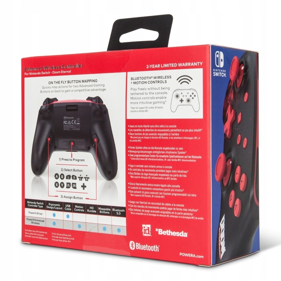 Controller PowerA Enhanced Wireless pentru Nintendo Switch/Lite/OLED ...