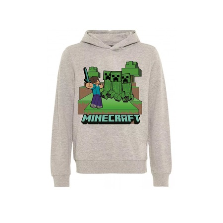 Hanorac baieti, Minecraft, gri, 8 ani - eMAG.ro