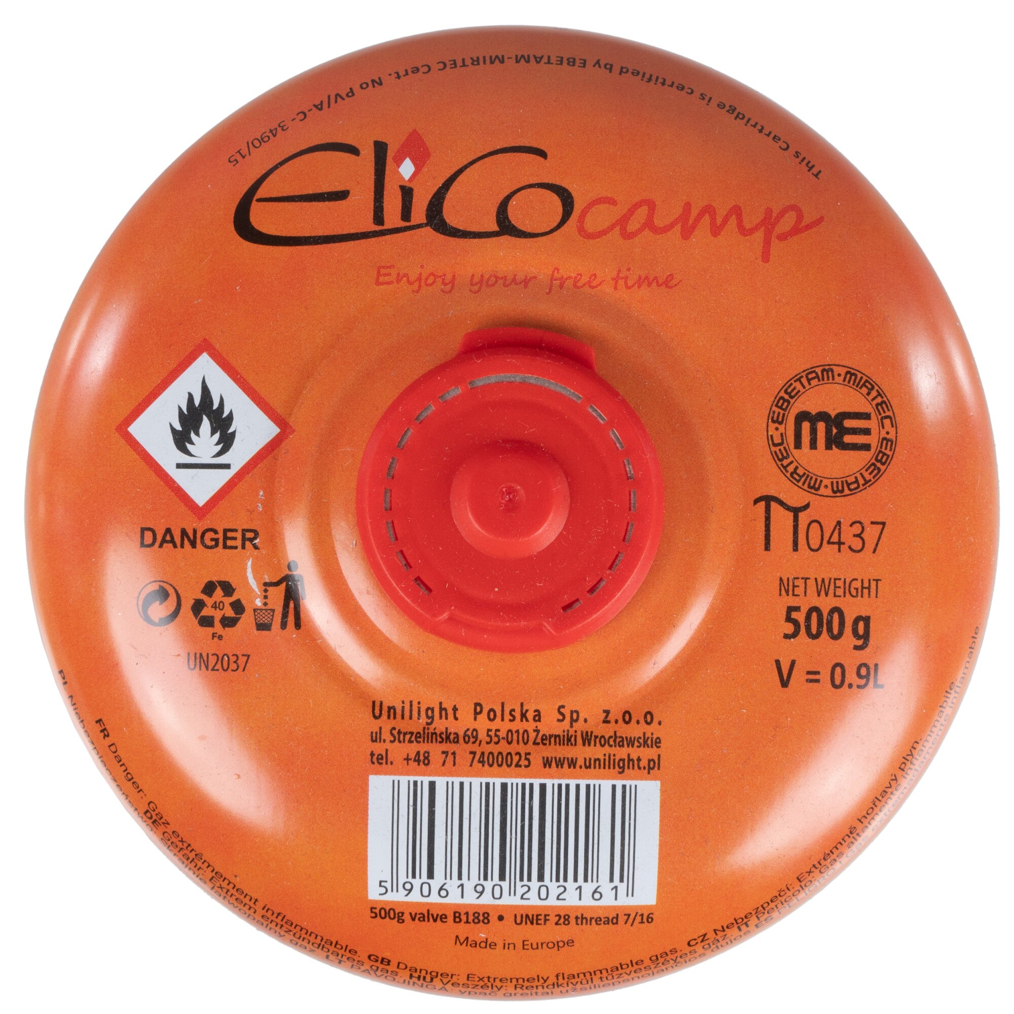 Cartus de gaz pentru camping, ELICO, 500 g - eMAG.ro
