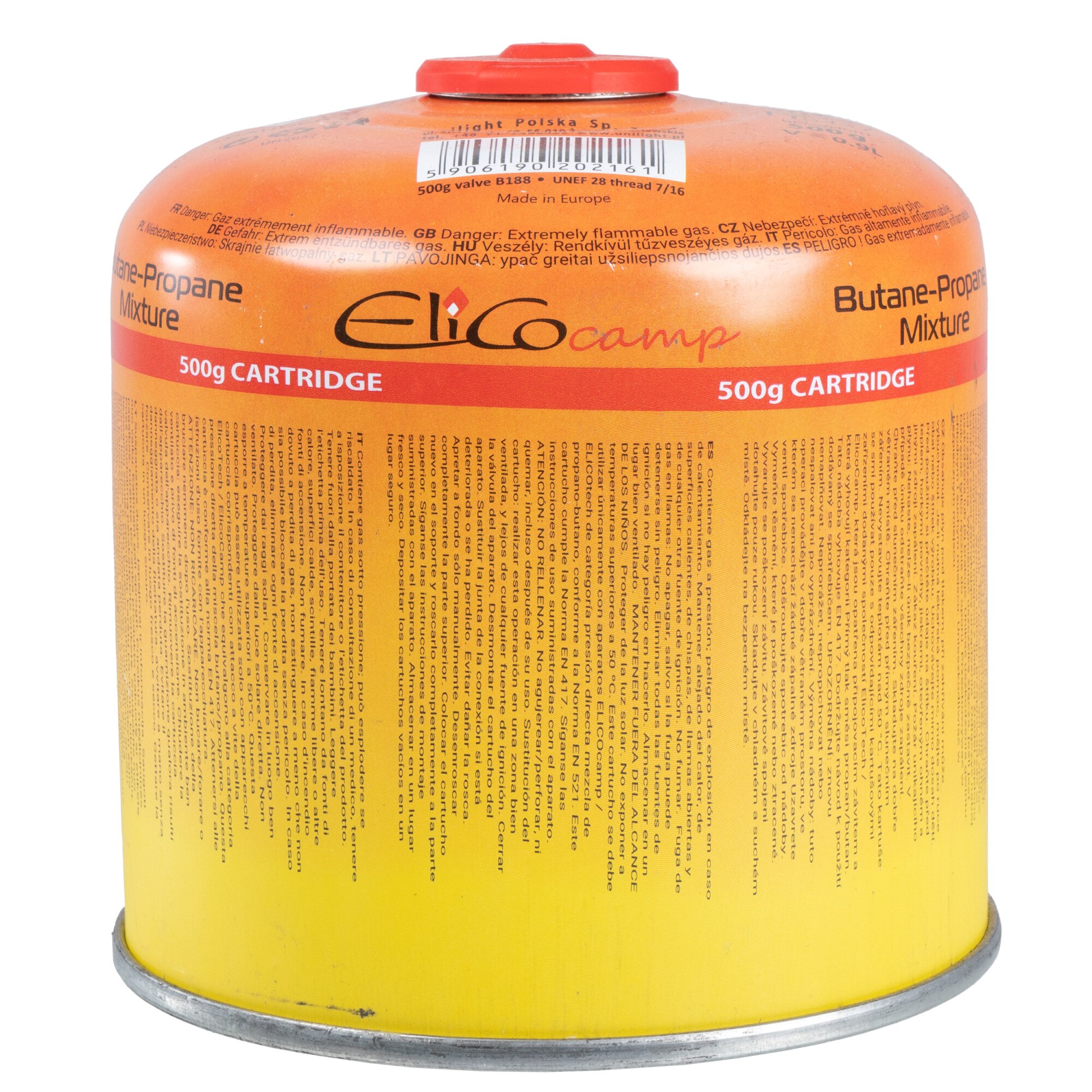 Cartus de gaz pentru camping, ELICO, 500 g - eMAG.ro