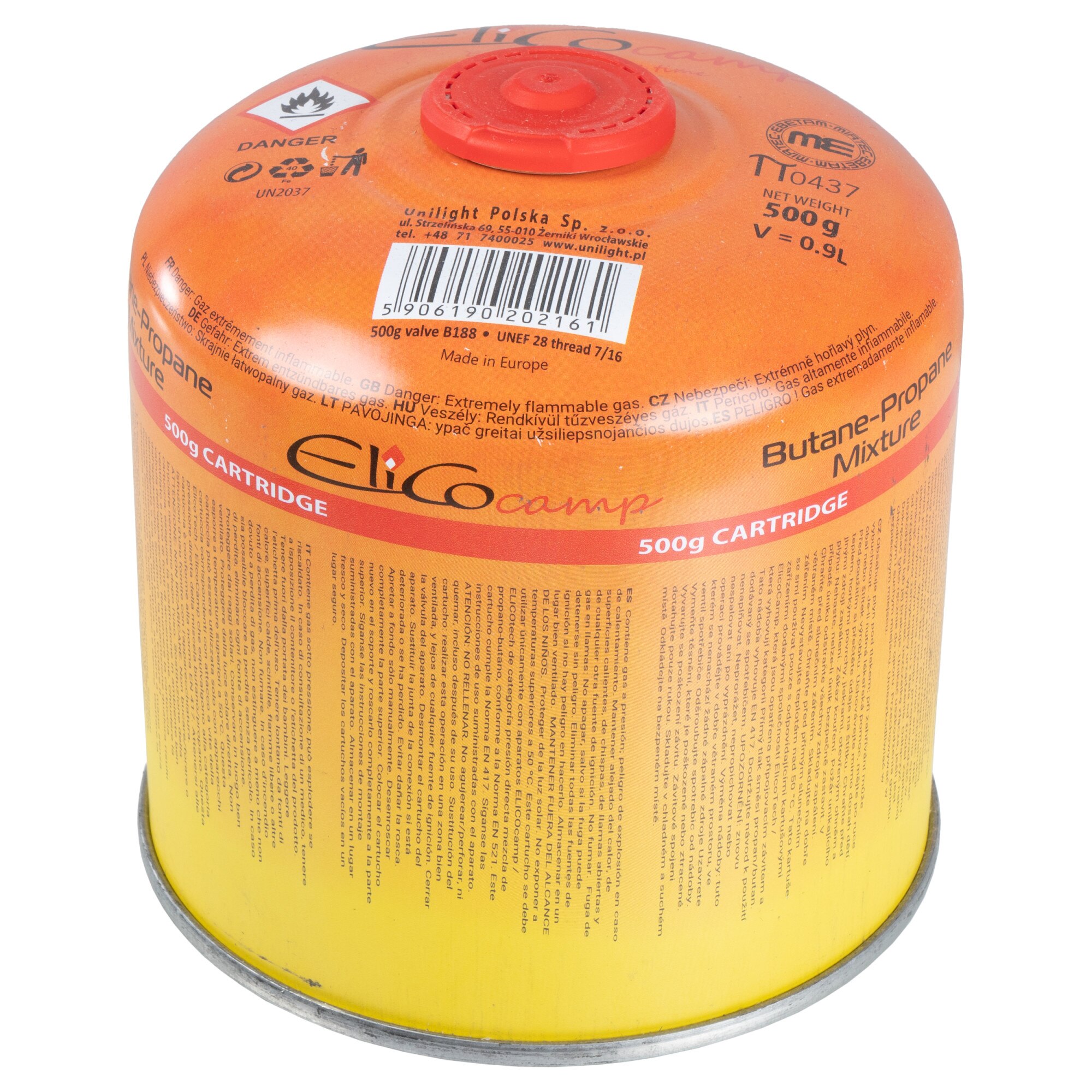 Cartus de gaz pentru camping, ELICO, 500 g - eMAG.ro