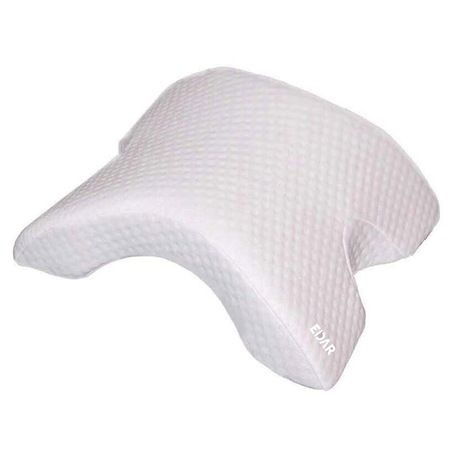 Perna Anatomica EDAR Terapeutica Cu Spuma de Memorie, Curbata, Alba, 35 ...