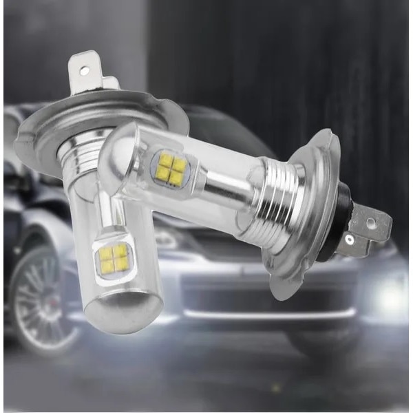 Set Becuri LED Auto H7 12V - 24V Alb Rece 6000k - eMAG.ro