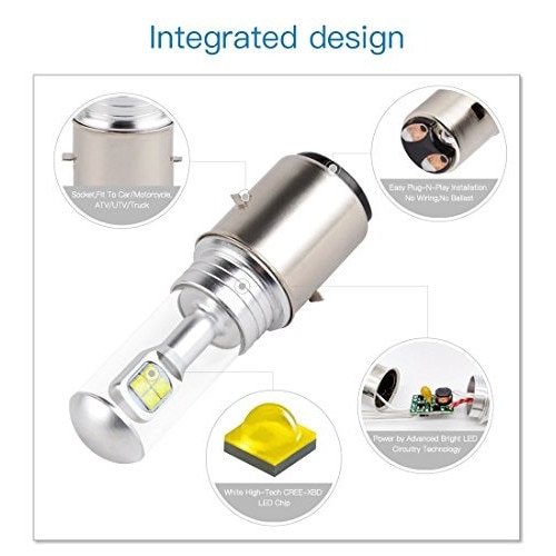 Set Becuri LED Auto H4 12V - 24V Alb Rece 6000k - eMAG.ro