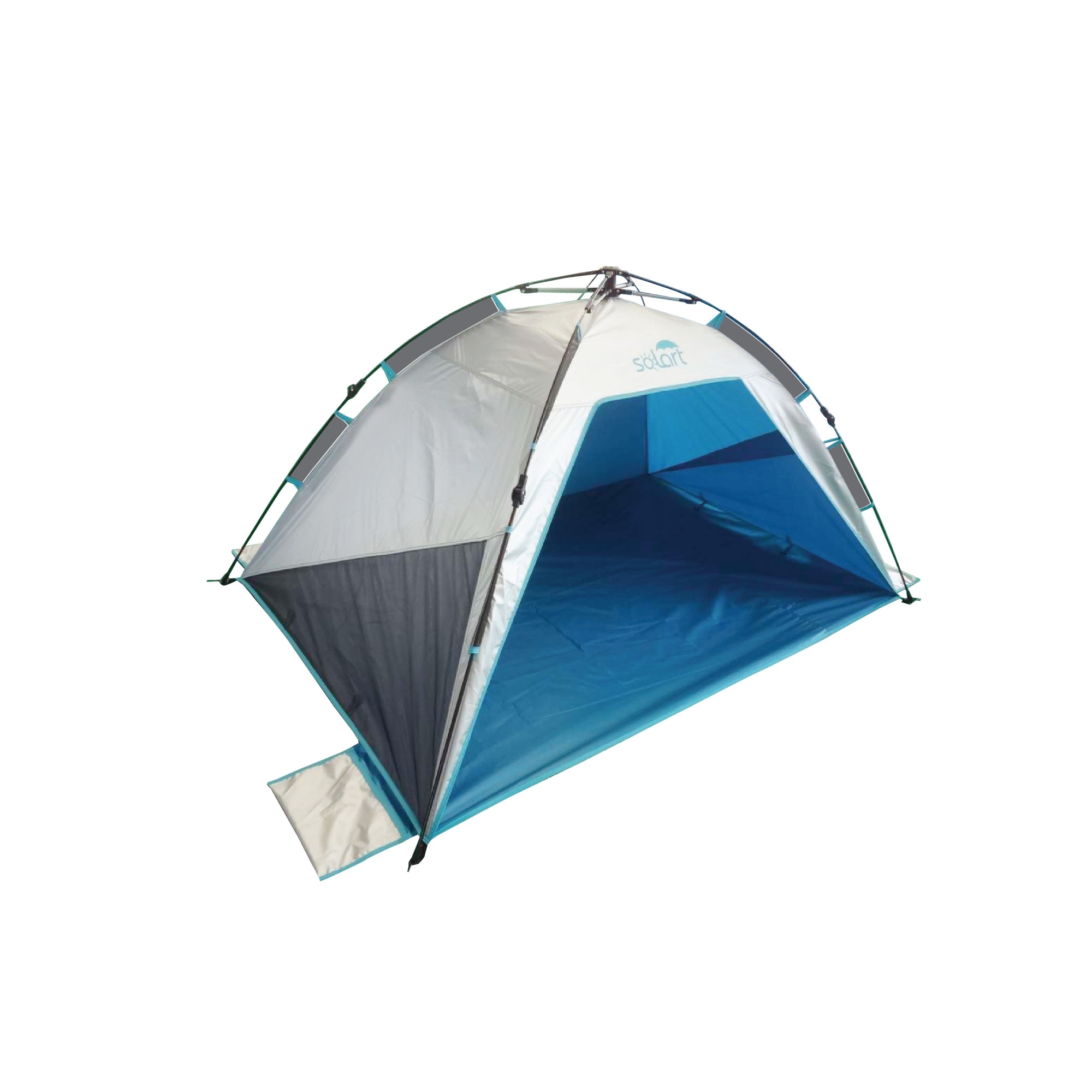 Adapost plaja Solart, Protectie UPF40+, Multicolor, uni - eMAG.ro