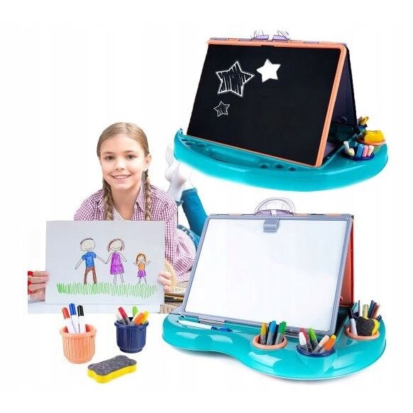 Tablita de scris pentru copii, Zola®, cu accesorii incluse si coli albe ...