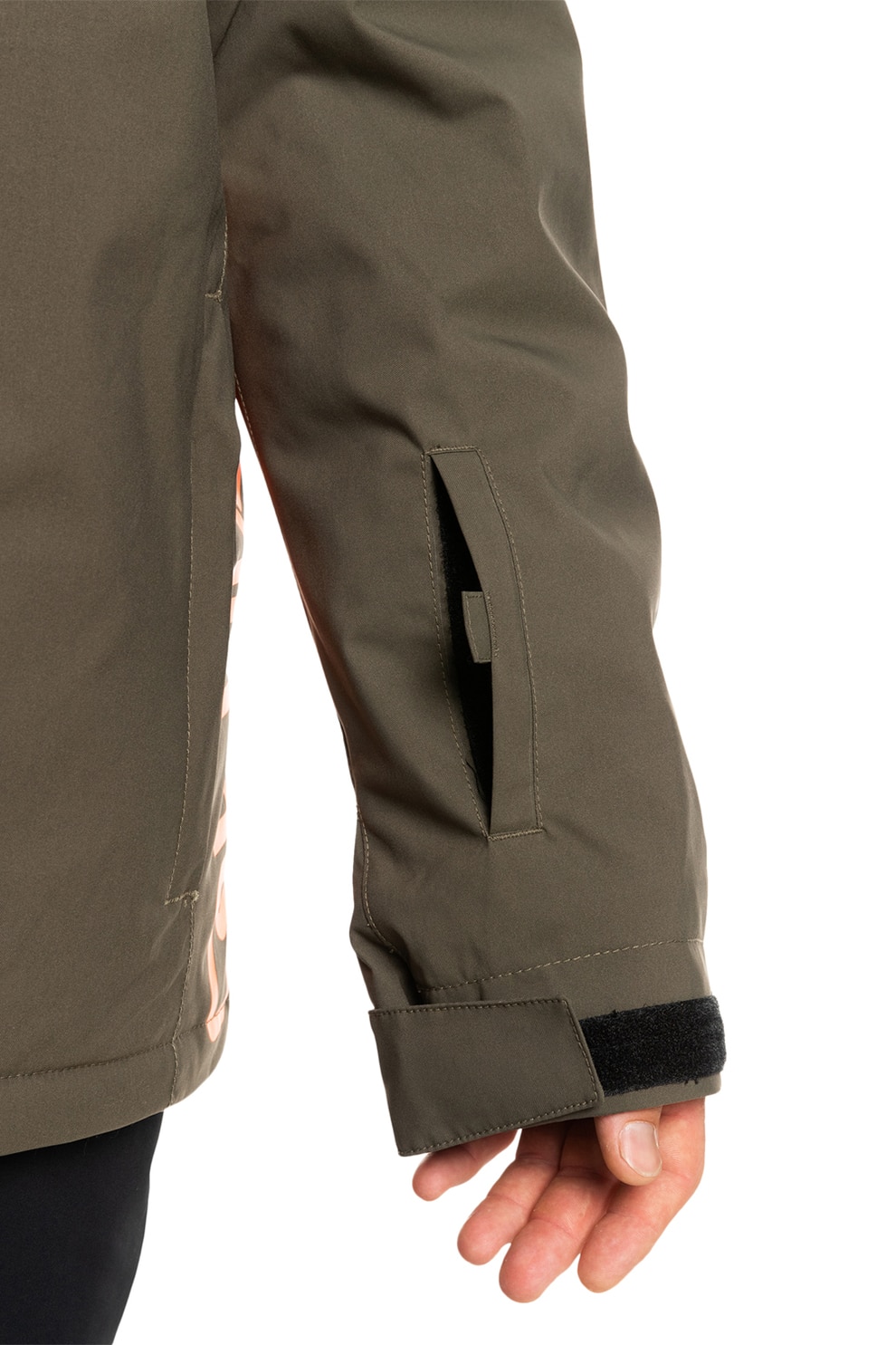 QUIKSILVER, Jacheta cu mansete ajustabile si gluga, pentru schi Morton ...