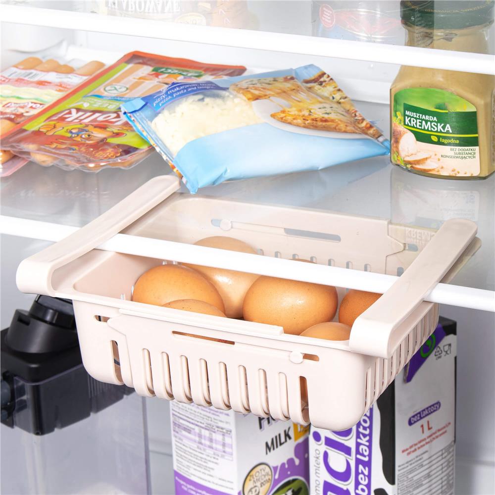 Organizator frigider, model cos extensibil, 16x28.5cm, crem - eMAG.ro