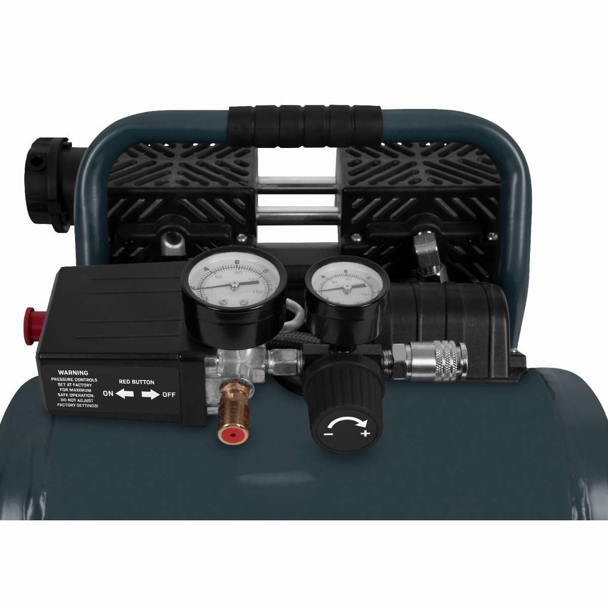 Compresor de aer silentios, VONROC, CR504AC_GREY, 6L, 750W, fara ulei ...