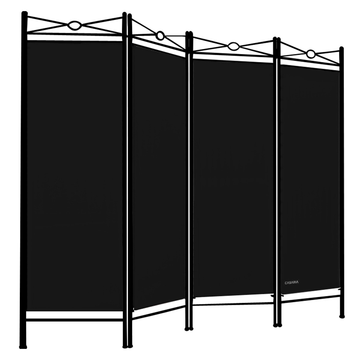 Paravan despartitor de camera, Negru, 180 x 163 cm - eMAG.ro