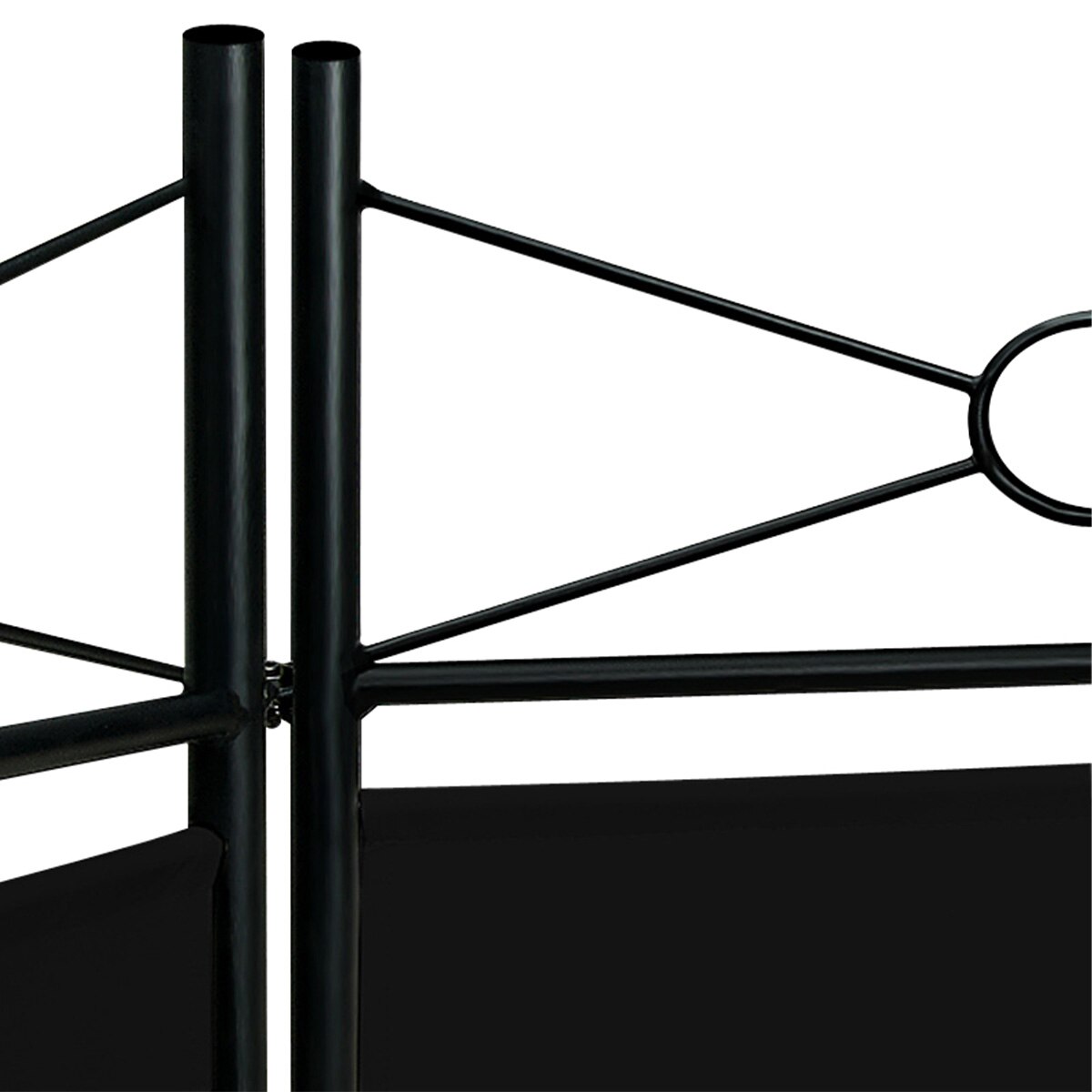 Paravan despartitor de camera, Negru, 180 x 163 cm - eMAG.ro