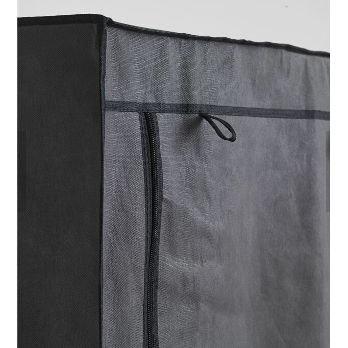 Dulap textil pentru depozitare, 110 x 46 x 178 cm Negru - eMAG.ro