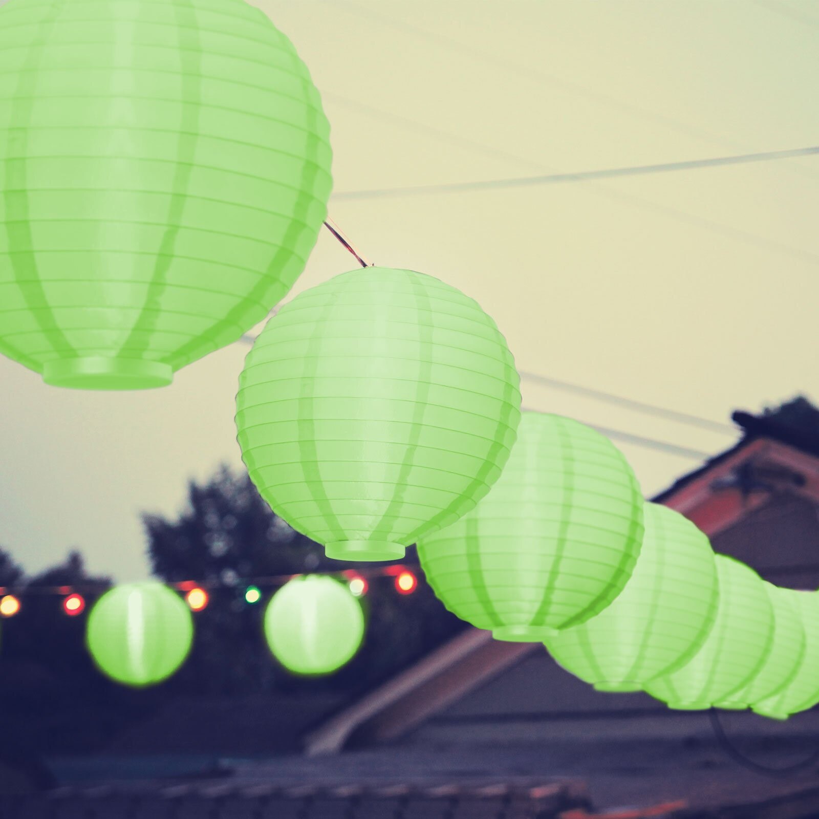 Lampion LED - Verde - 2 x AAA - eMAG.ro