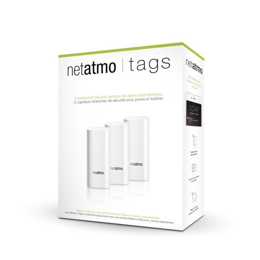 Pachet 3 senzori de miscare Netatmo Tags, Pentru exterior & interior ...