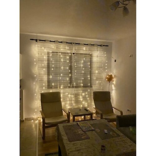 Instalatie, luminoasa, perdea, Telecomanda, inclusa, 300 de LED-uri ...