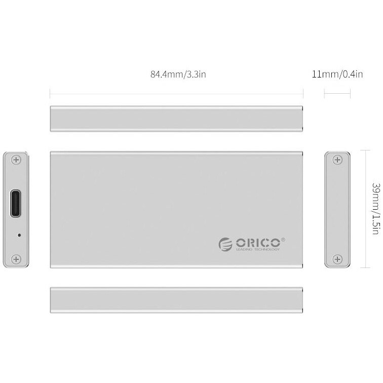Rack SSD Orico MSA-UC3 PRO mSATA argintiu - eMAG.ro
