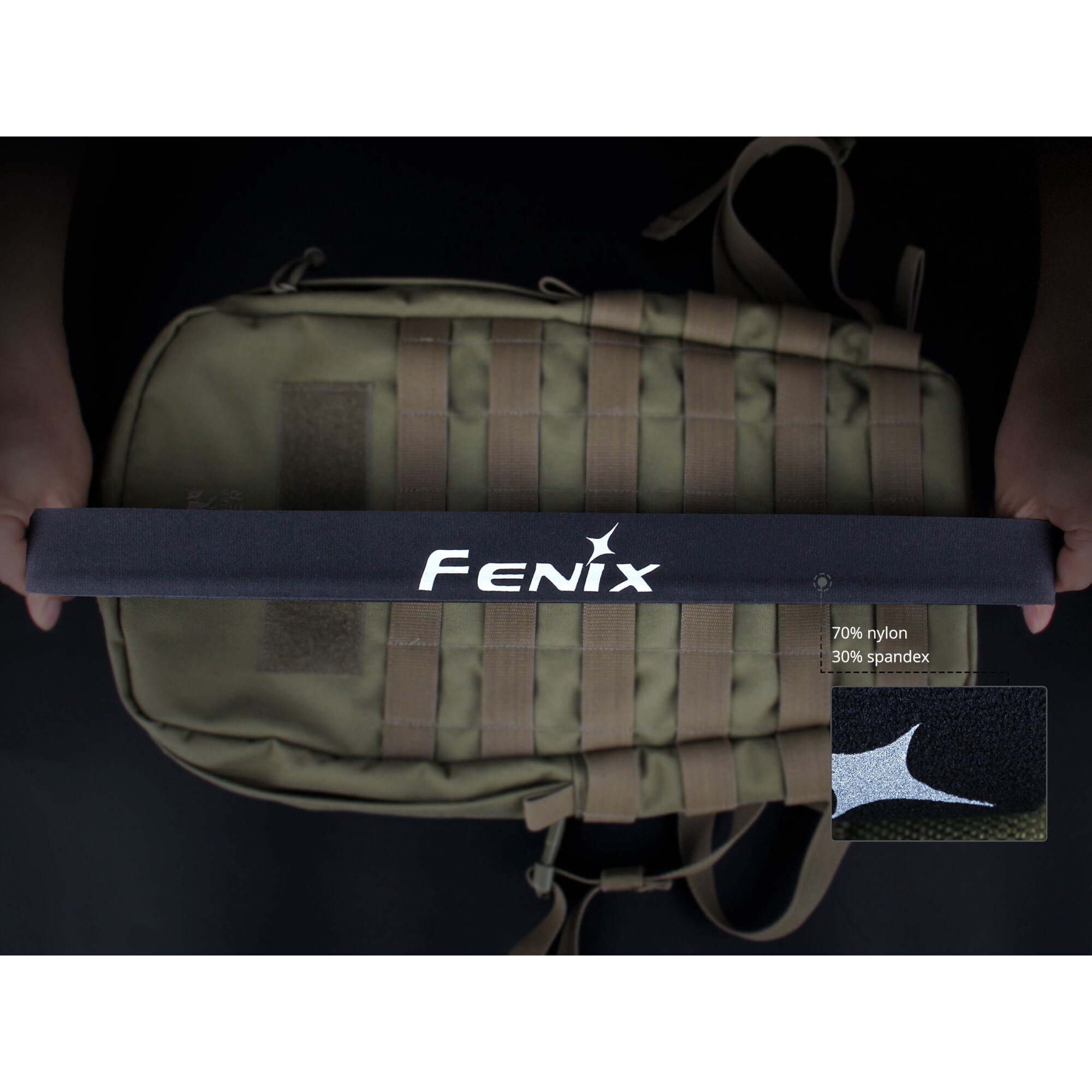 Banda sport pentru cap, Fenix, AFH-10, Nylon, Negru - eMAG.ro