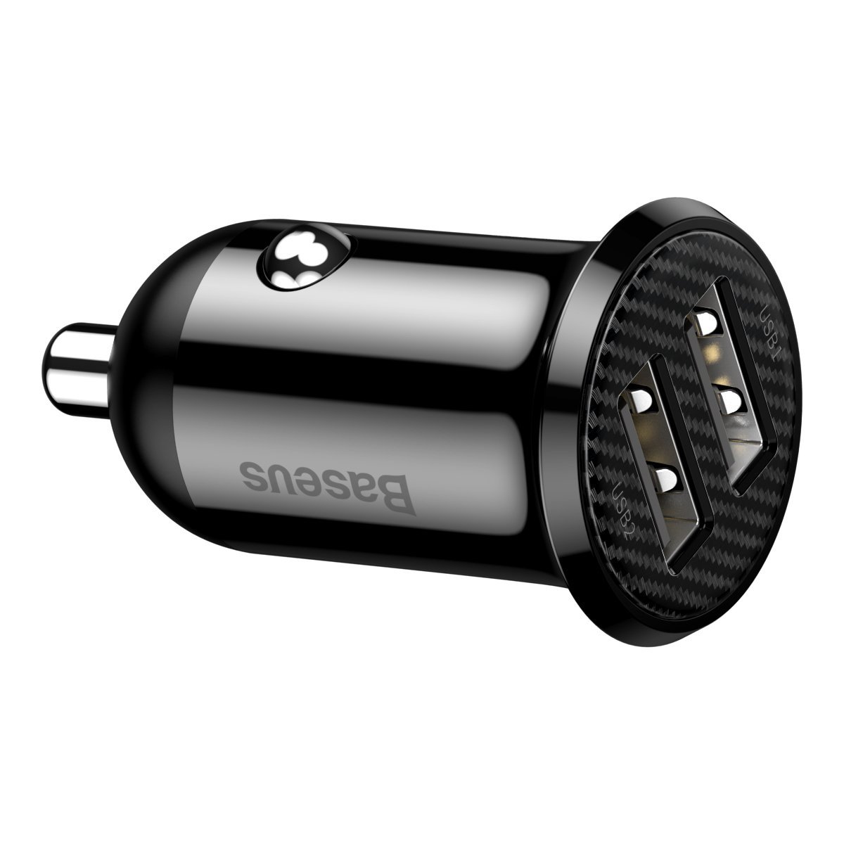 Incarcator auto, Baseus, 2 x USB, 4.8 A, Negru - eMAG.ro