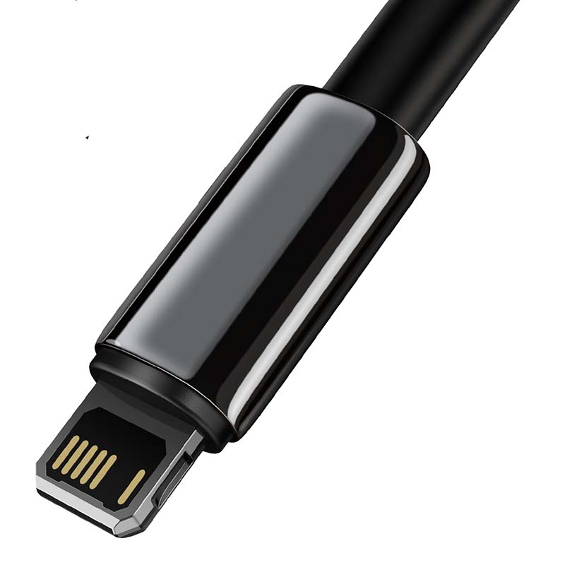 Кабел за захранване и данни Baseus Tungsten Gold Fast Charging Usb към Lightning 2 4a плетен