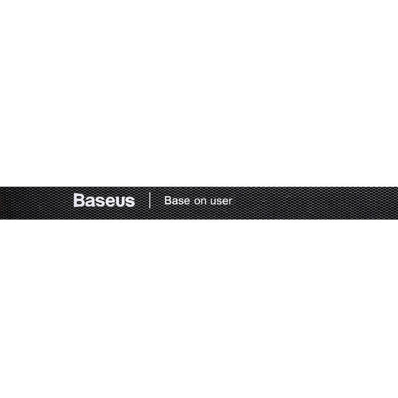 Велкро лента, Baseus, Органайзер за кабели, 1 м, черен - eMAG.bg