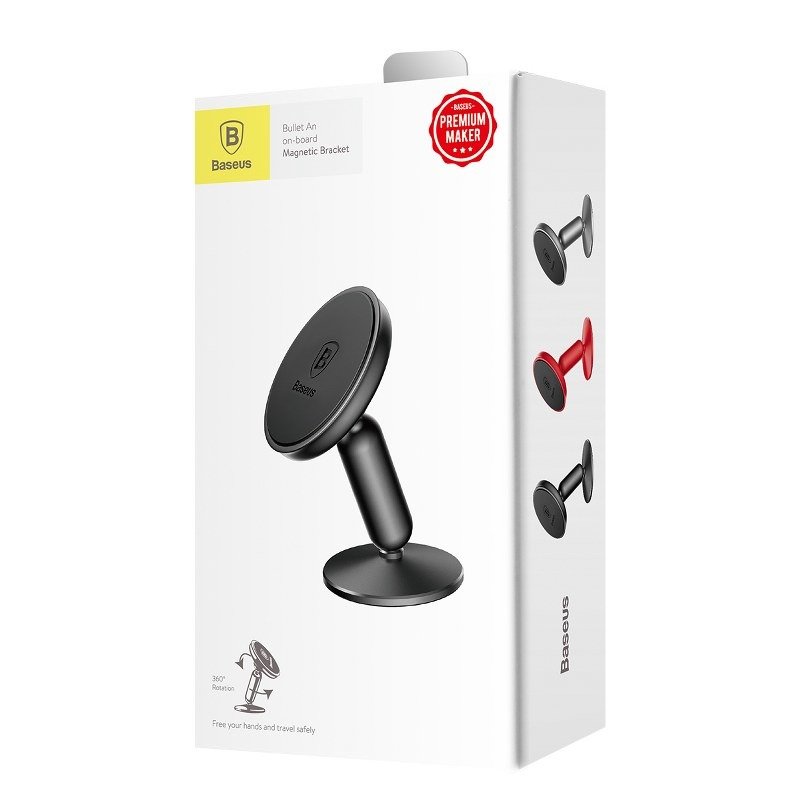 Suport auto Baseus Bullet Magnetic Bracket, Negru - eMAG.ro