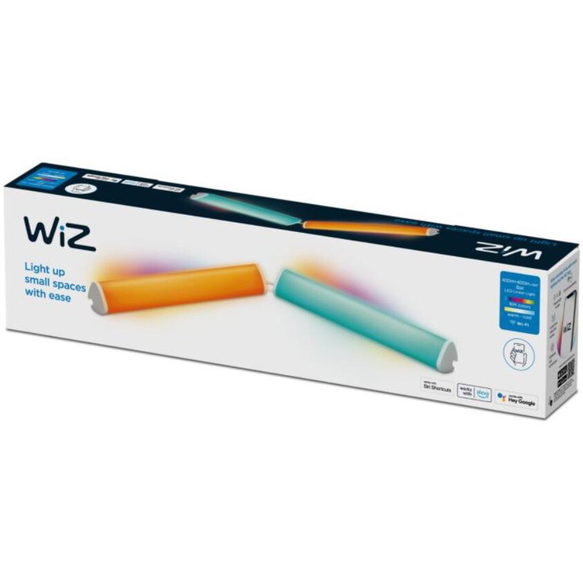 Pachet 2 lampi LED RGB inteligente WiZ Bar Linear Light, Wi-Fi ...