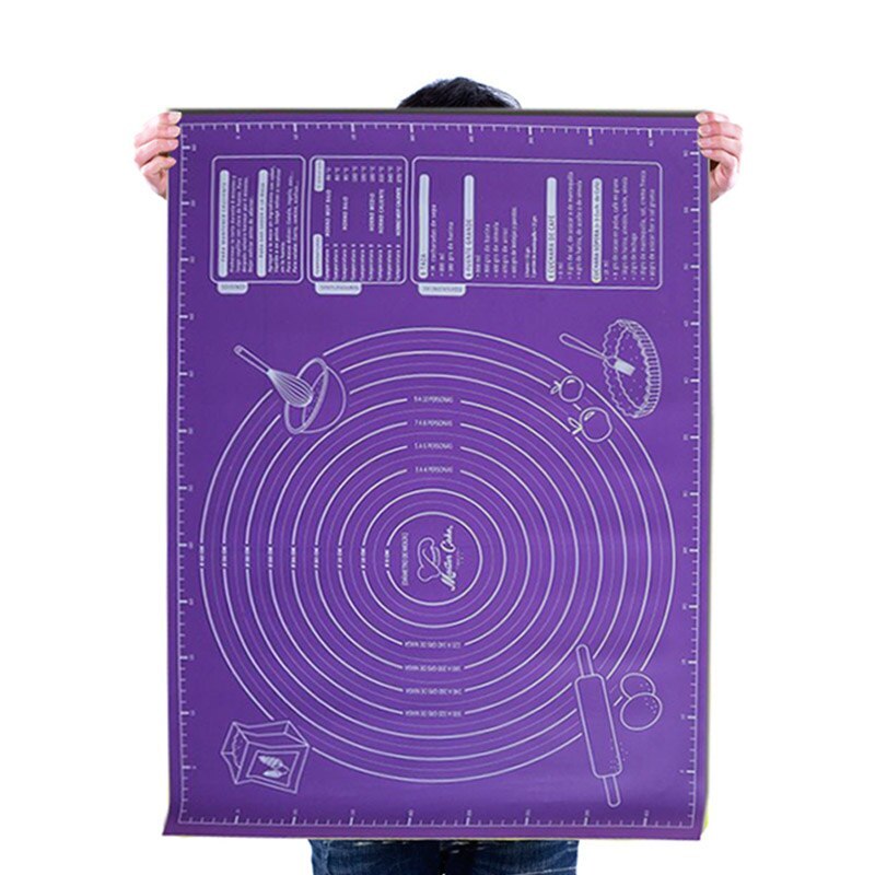 Plansa pentru Aluat din Silicon Mov inchis, 40x50 cm - eMAG.ro