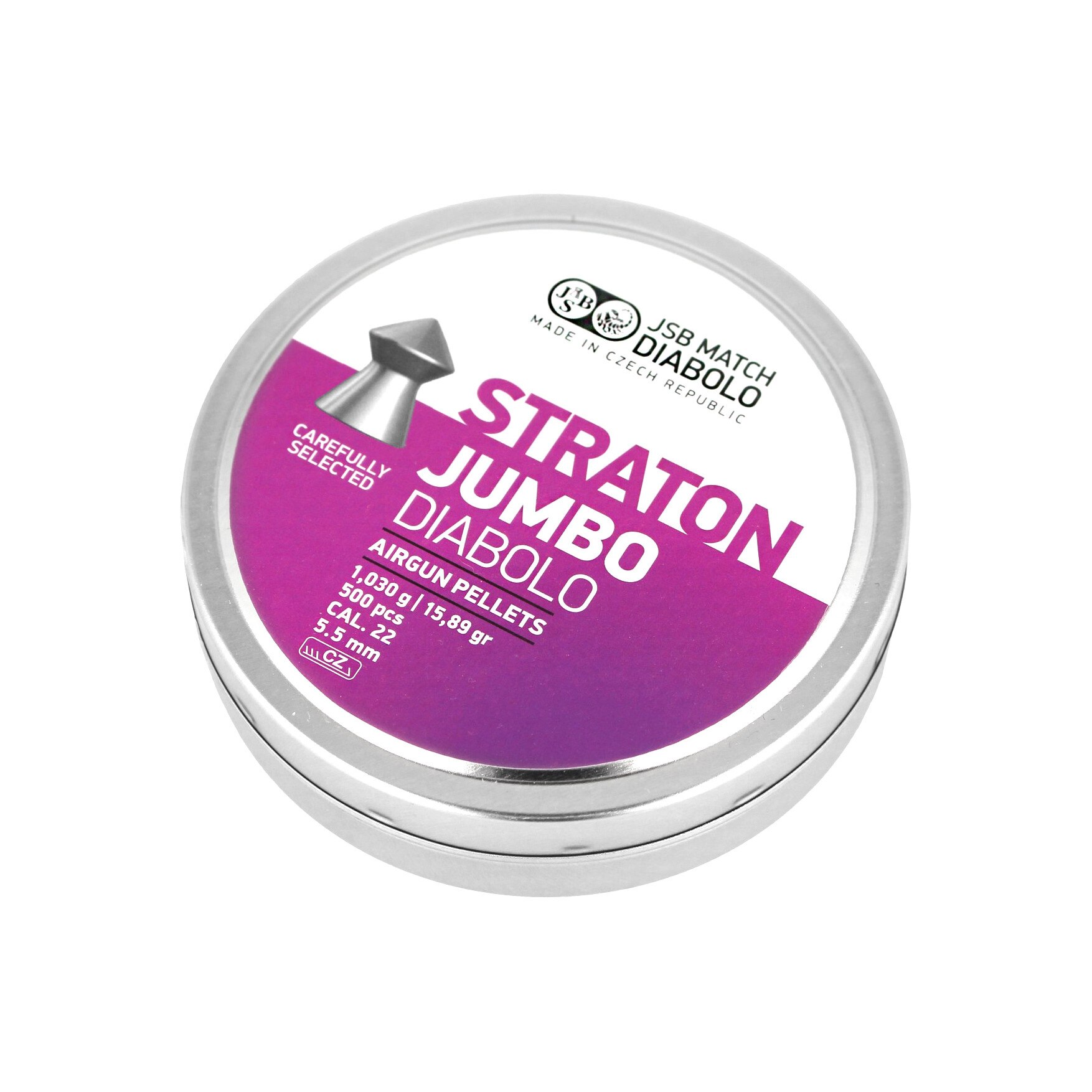 Set 500 de Alice Diabolo Jumbo Straton 5.5 mm, JSB, Metal, Argintiu ...