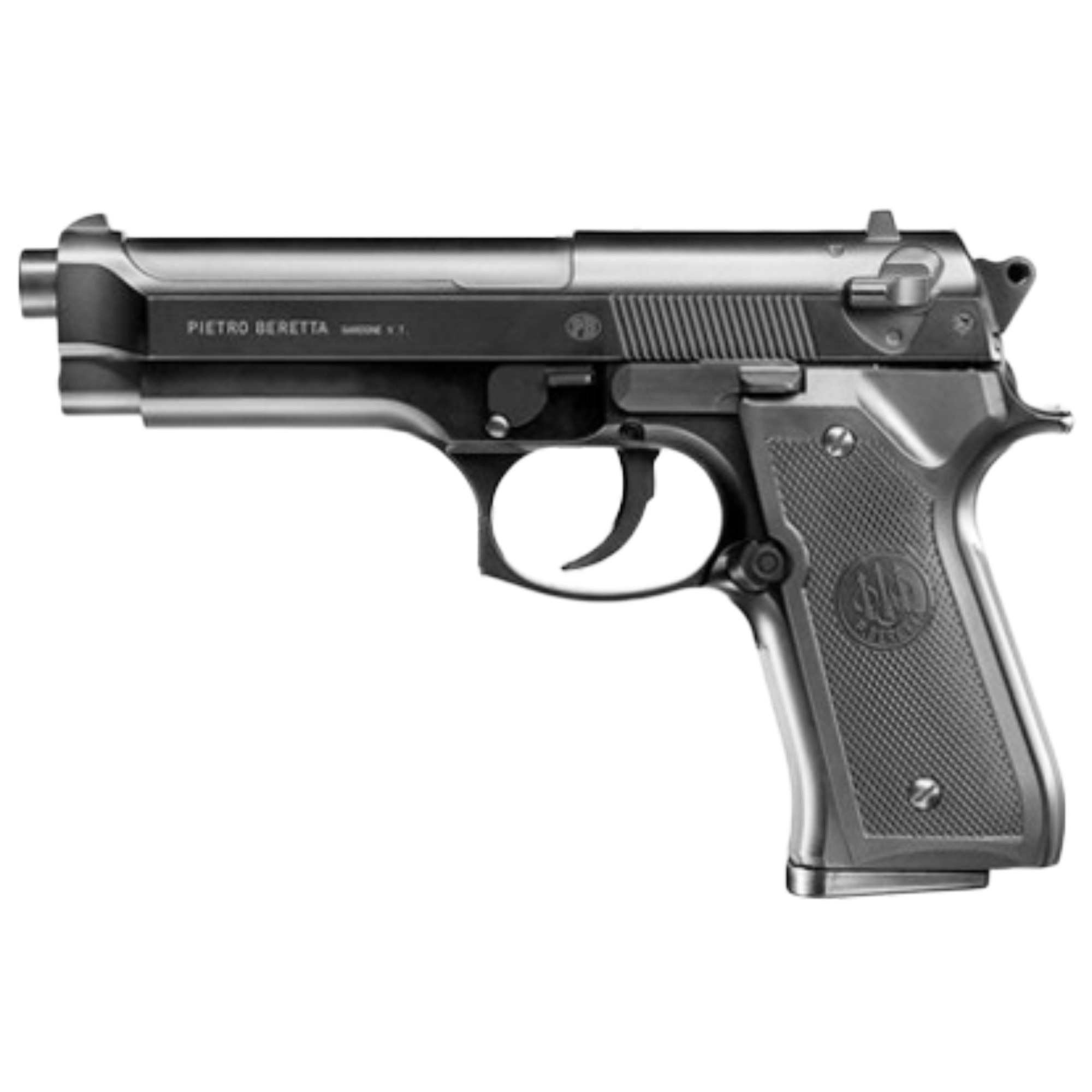 Replica pistol airsoft M92 FS HME, Beretta, 6 mm, Gaz, Negru - eMAG.ro