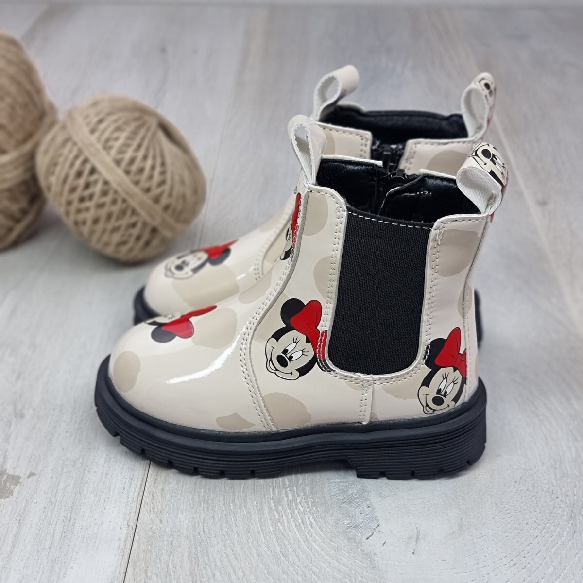 Ghete copii, InTrend, ZG-43, Piele ecologica, Crem, 25 - eMAG.ro