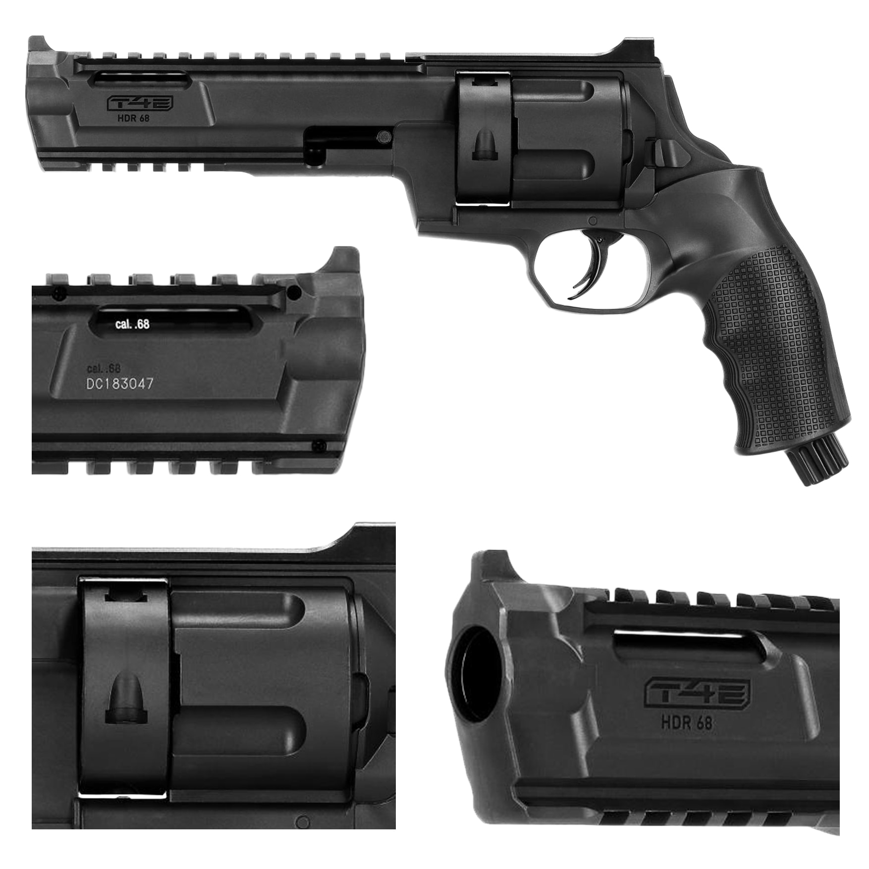 Replica revolver RAM Umarex HDR 68, T4E, CO2, Negru - eMAG.ro