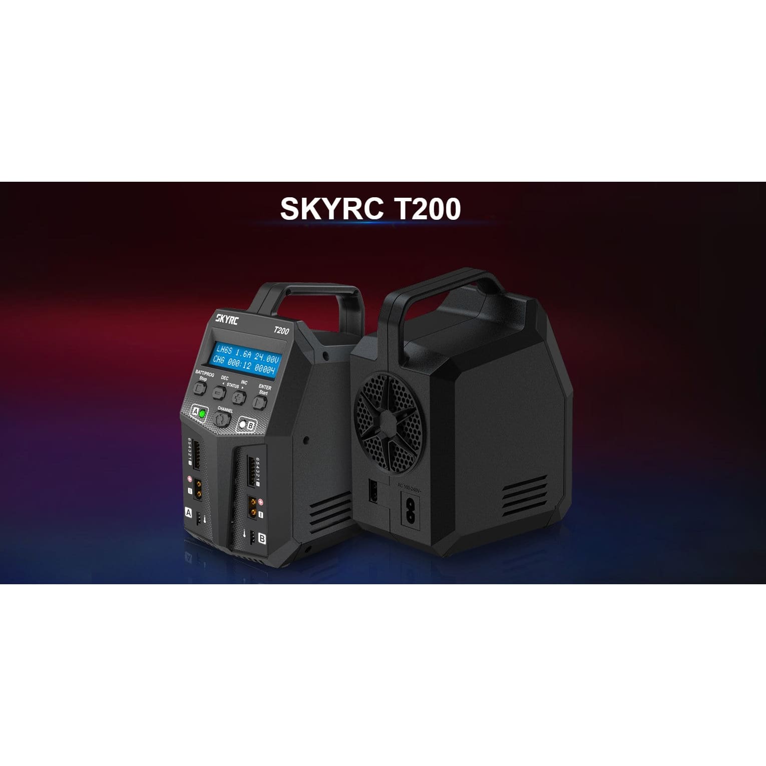 Зарядно устройство SkyRC T200, 2 x 100W - eMAG.bg