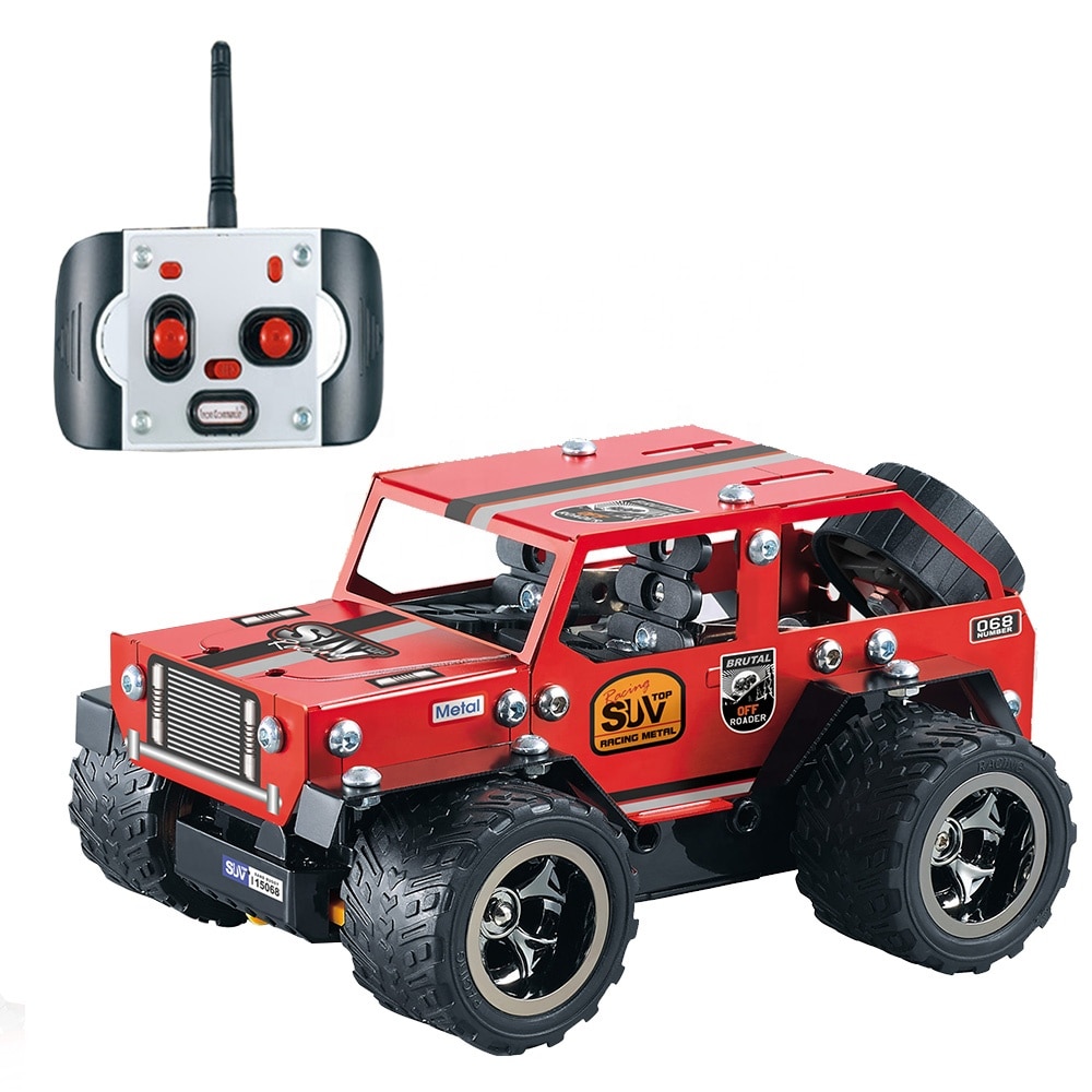 Masinuta Jeep din Metal cu Telecomanda, De Construit din Piese si ...