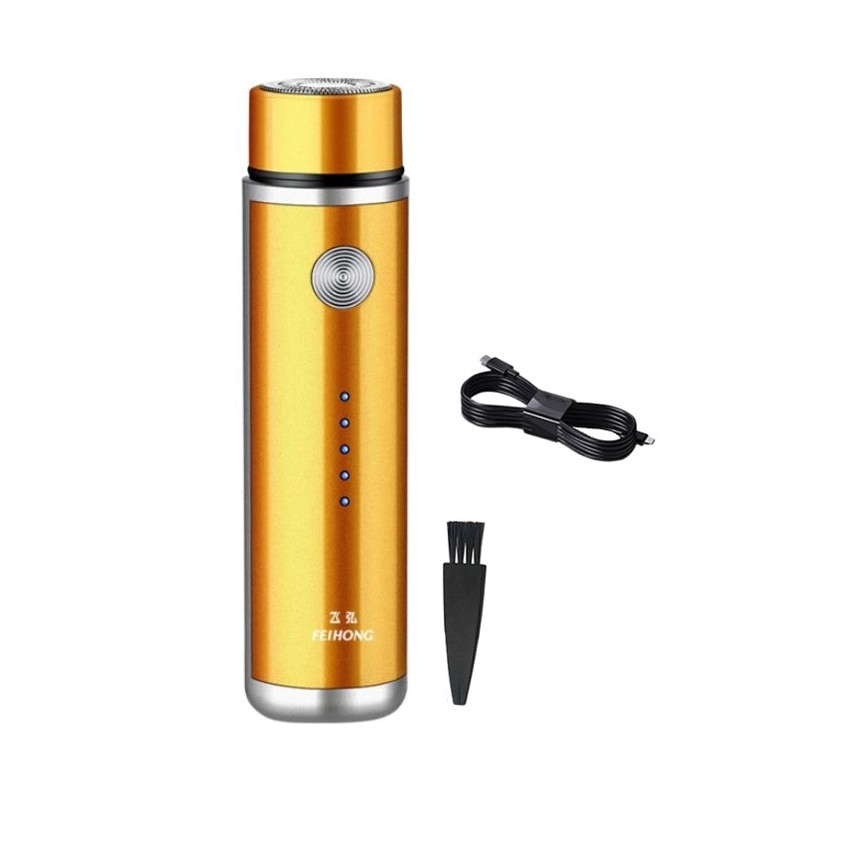 Aparat de ras electric, FEIHONG, Incarcare USB, Auriu - eMAG.ro