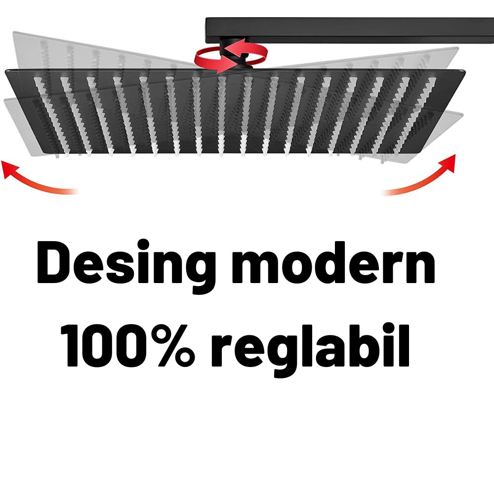 Cap de dus patrat, ultra slim, model ploaie, 30 x 30 cm, fabricat din ...