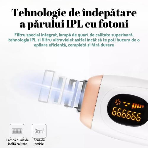 Epilator IPL epilare definitiva fara durere pentru fata, corp, axila ...