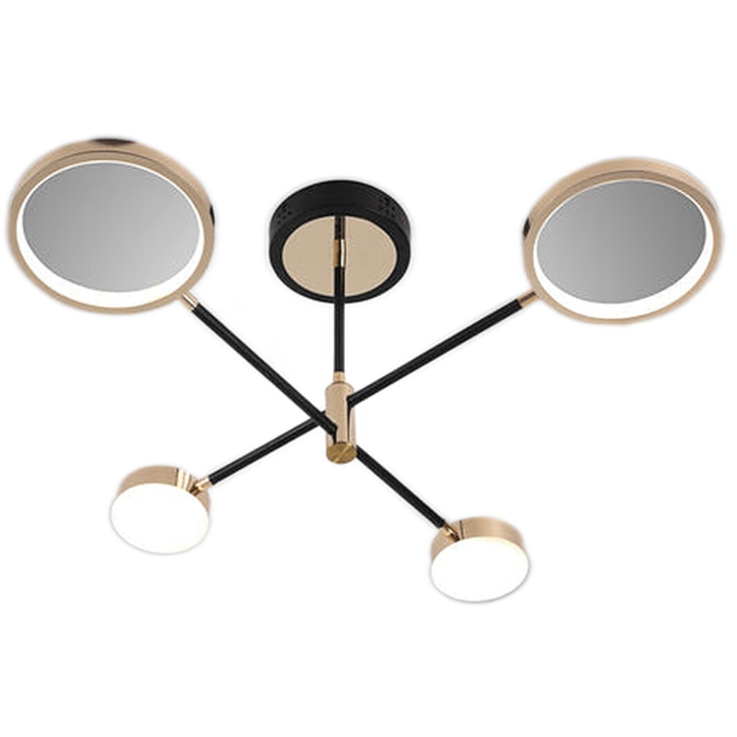 Lustra LED RFAN, Model R9049-4, cu Telecomanda, 3 Tipuri de Lumina ...