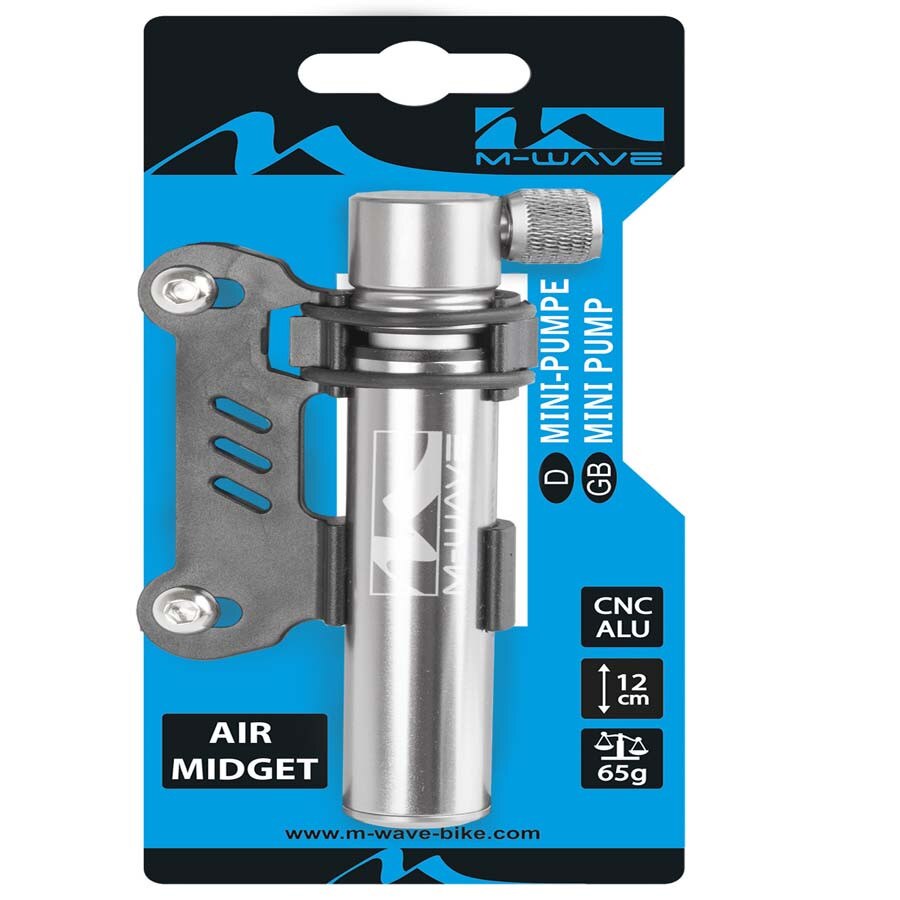 Pompa mini M-Wave, "AIR MIDGET", Aluminiu, 65 grame - eMAG.ro