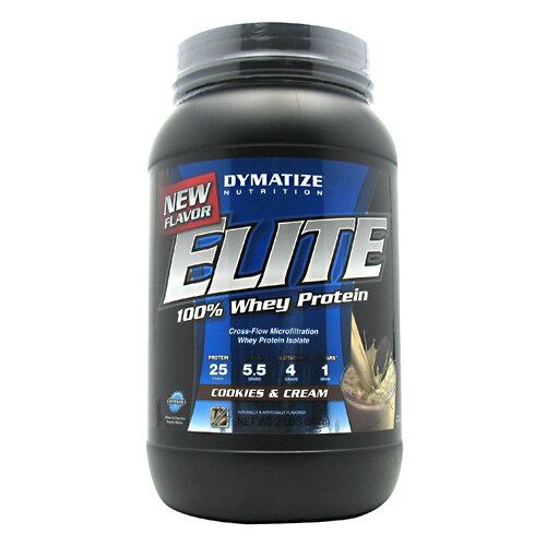 Протеин Dymatize Elite Whey 0.907гр, Бисквити с крем - eMAG.bg