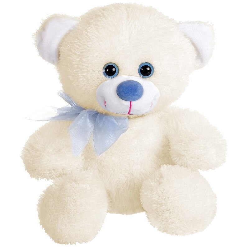Интерактивна играчка Fancy Teddy Bear с Песни, Истории, 25 см, бяло и ...