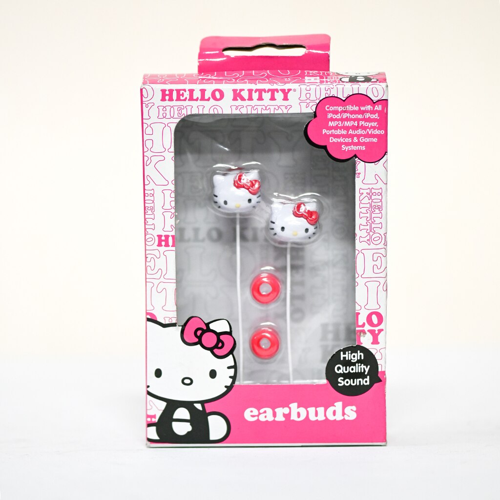 Аудио слушалки Hello Kitty Earbuds, Розови - eMAG.bg