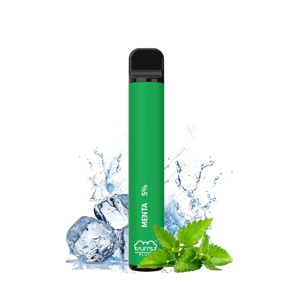 Kit tigara electronica Puff Plus 800 pufuri Menta 5% nicotina 3.2 ml ...