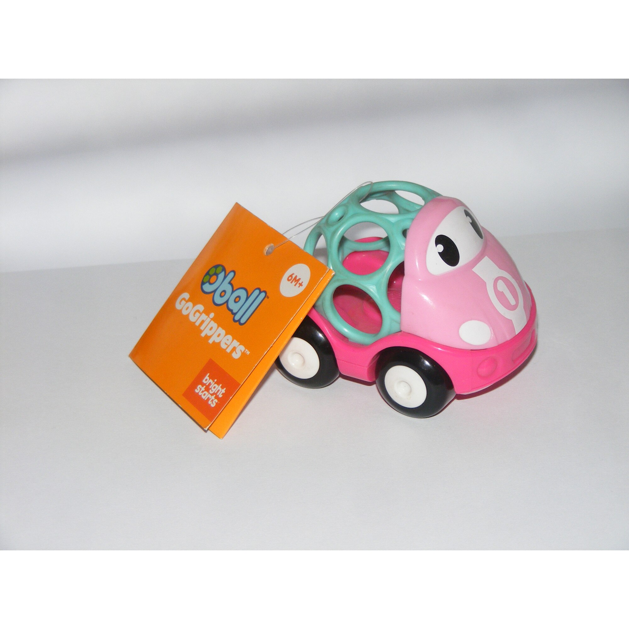 Masina vesela motricitate, Bright Starts, roz, 8 x 7 x 6 cm - eMAG.ro